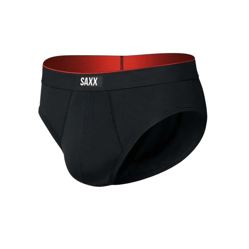 SAXX Men's Multi-Sport Mesh Brief in Black SS26 – Up & Running