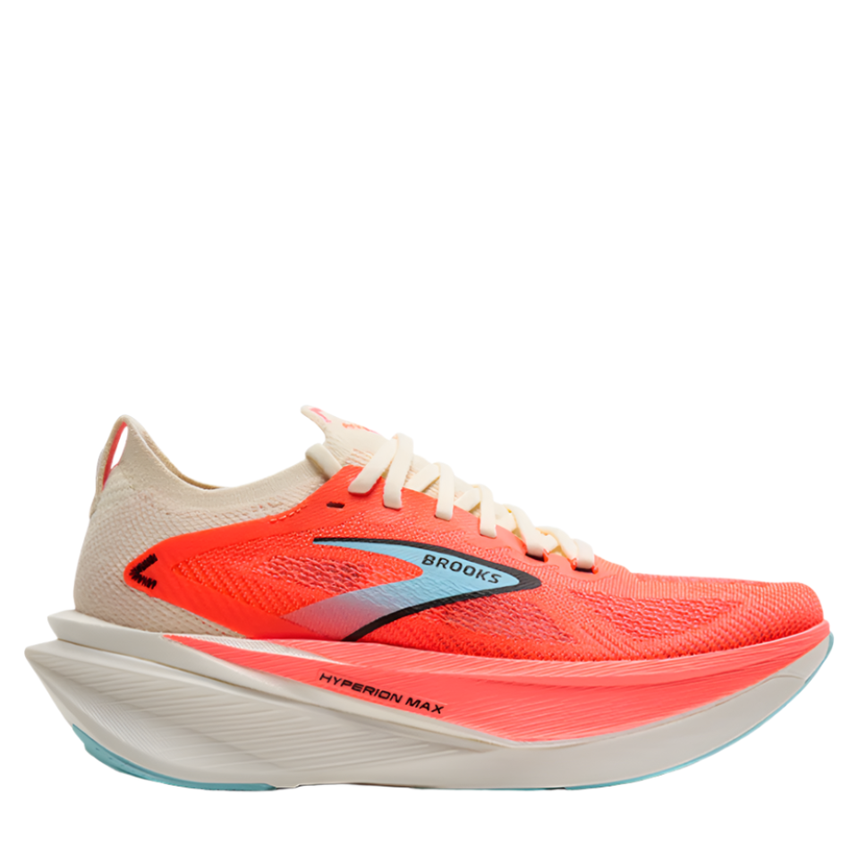 Brooks Women's Hyperion Max 3 Running Shoes in Coconut/Fiery Coral/Ato ...